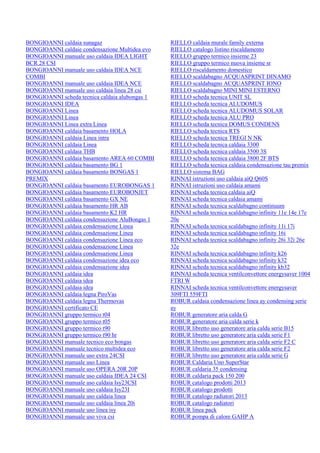 Schede tecniche caldaie certificazione energetica settembre 2014 | PDF