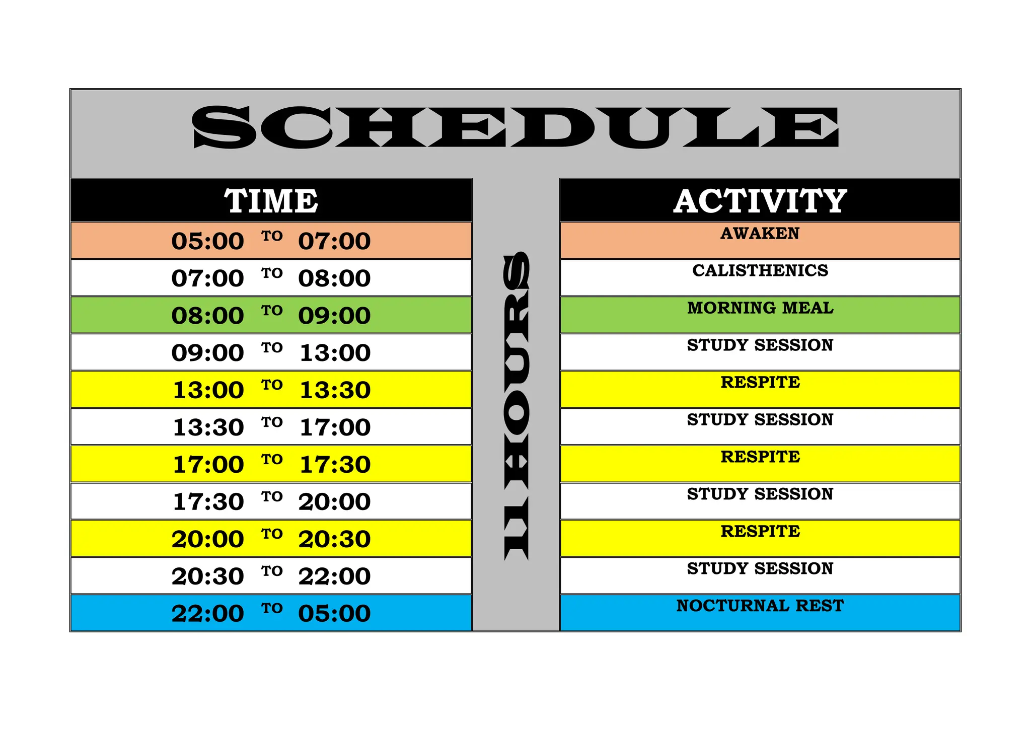 SCHEDULE for school students who like to timetable.pdf
