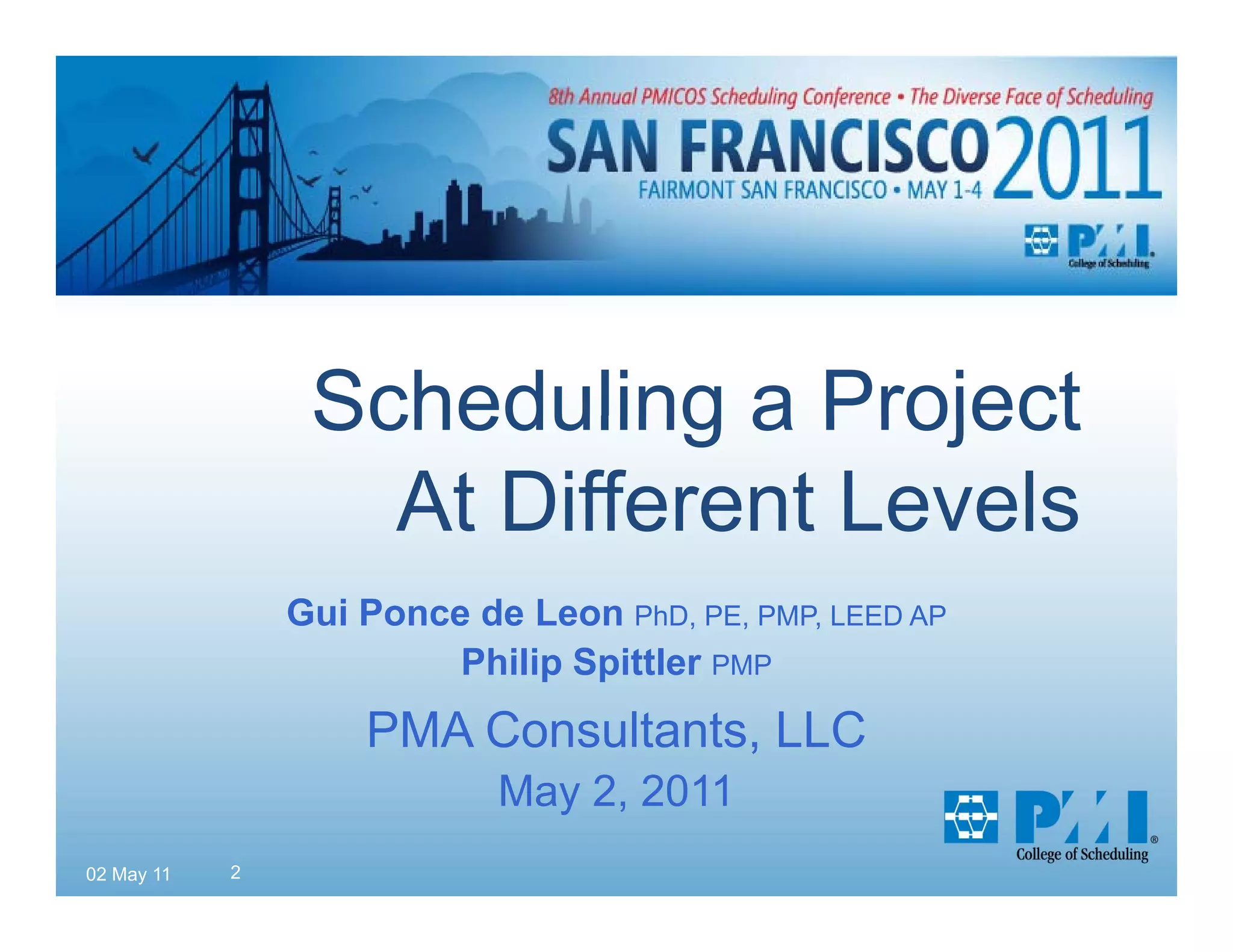 Schedule levels-as-presented 02-may11 | PDF