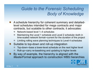 Schedule levels-as-presented 02-may11 | PDF
