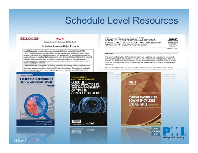 Schedule levels-as-presented 02-may11 | PDF