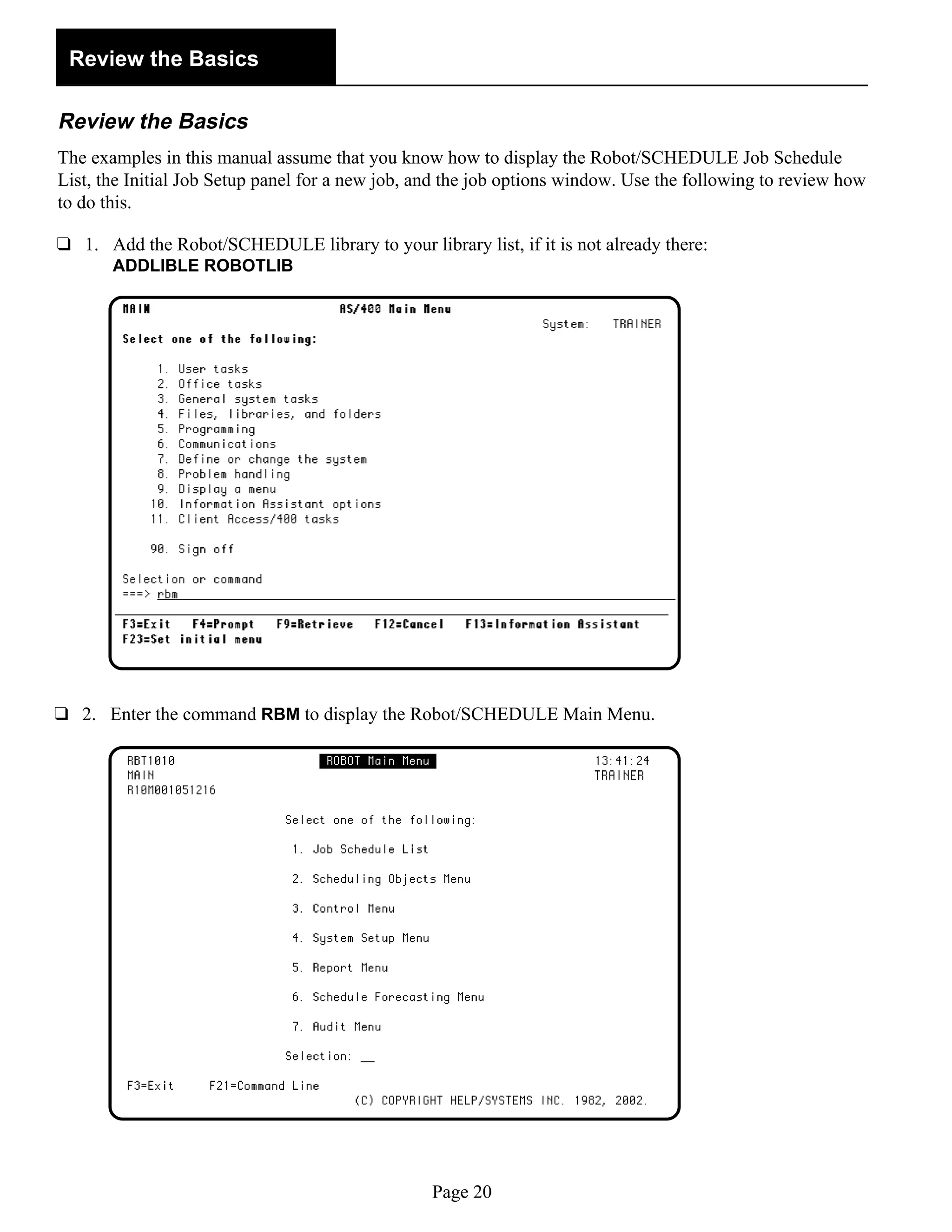 Robot job scheduler handbook | PDF