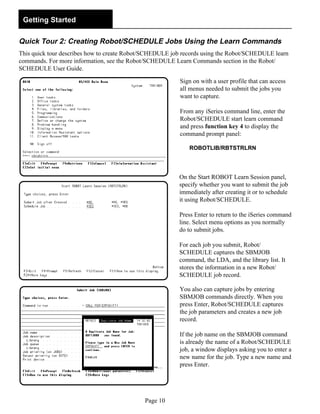 Robot job scheduler handbook | PDF
