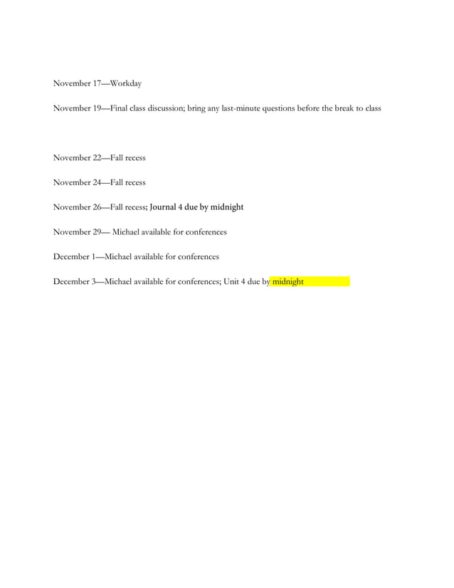 Schedule 4 decker | PDF