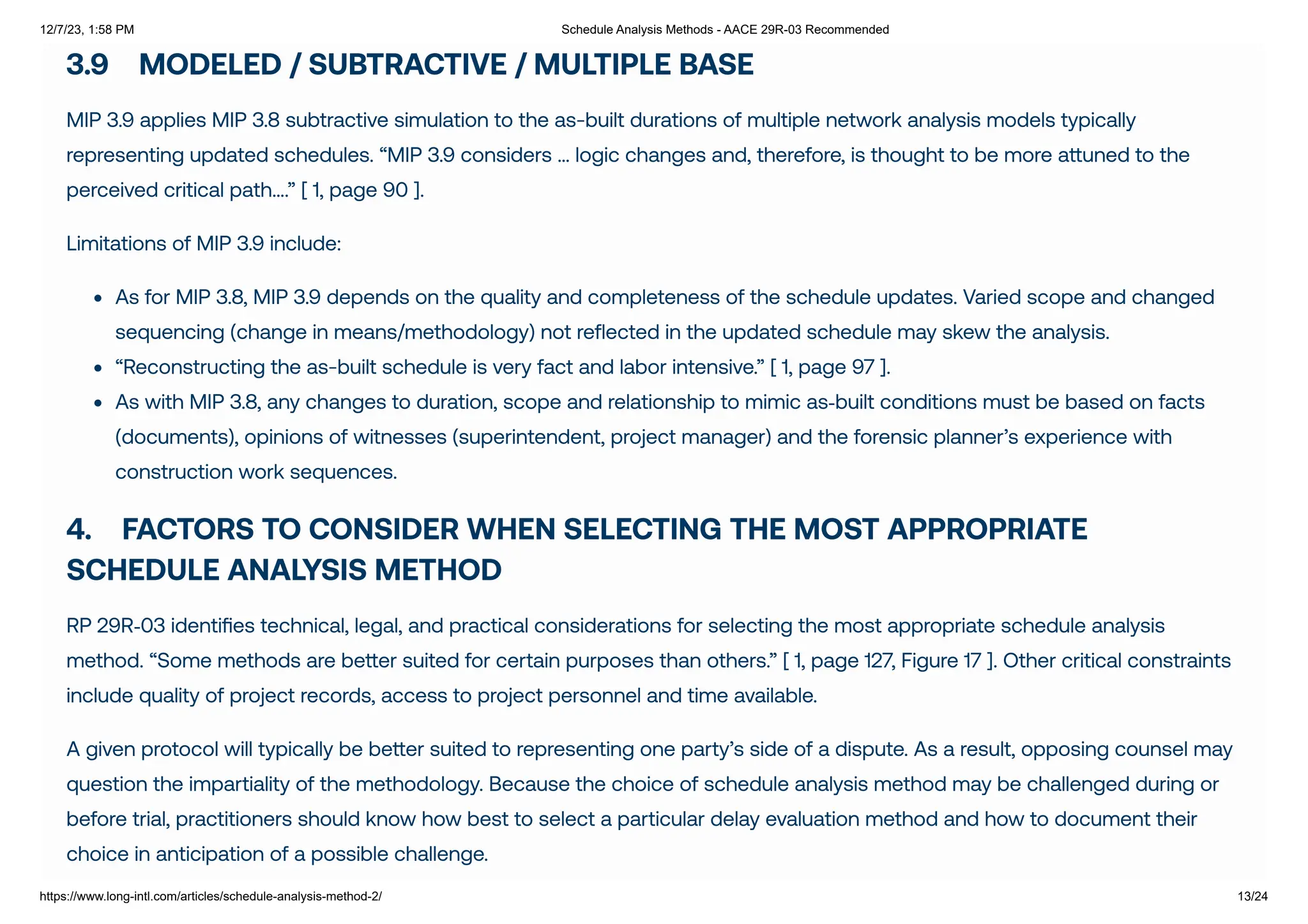 Schedule Analysis Methods - AACE 29R-03 Recommended.pdf