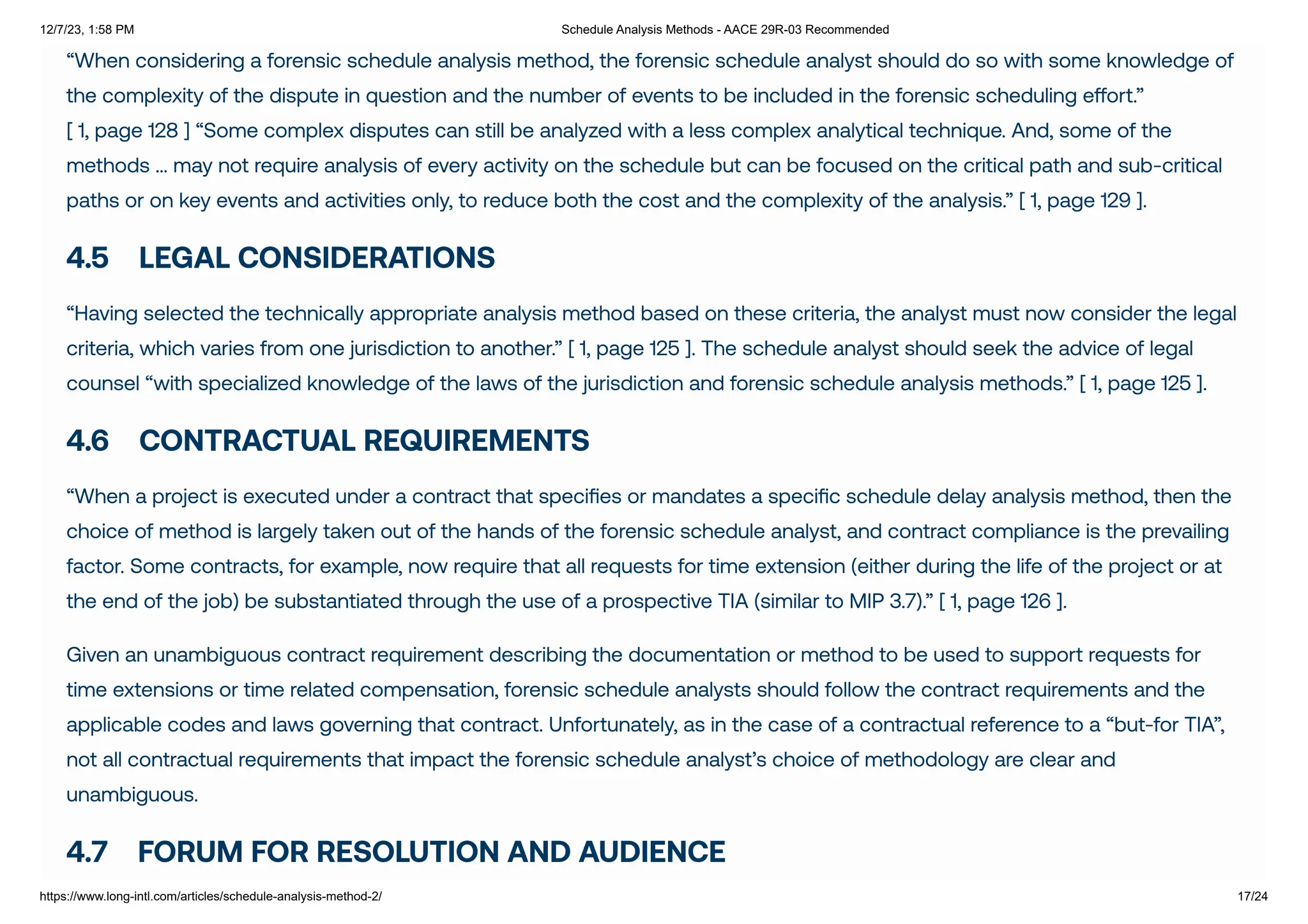 Schedule Analysis Methods - AACE 29R-03 Recommended.pdf