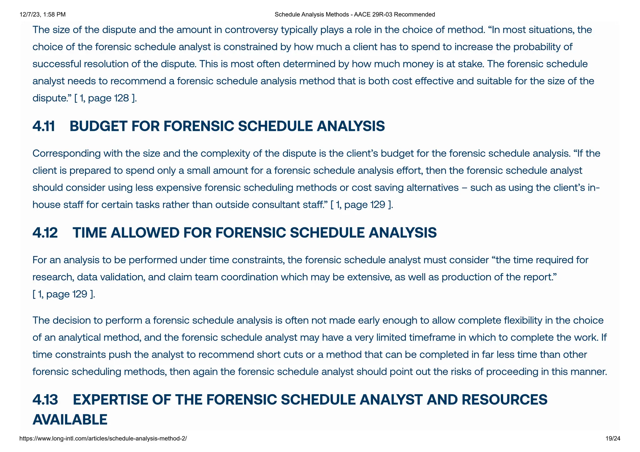 Schedule Analysis Methods - AACE 29R-03 Recommended.pdf
