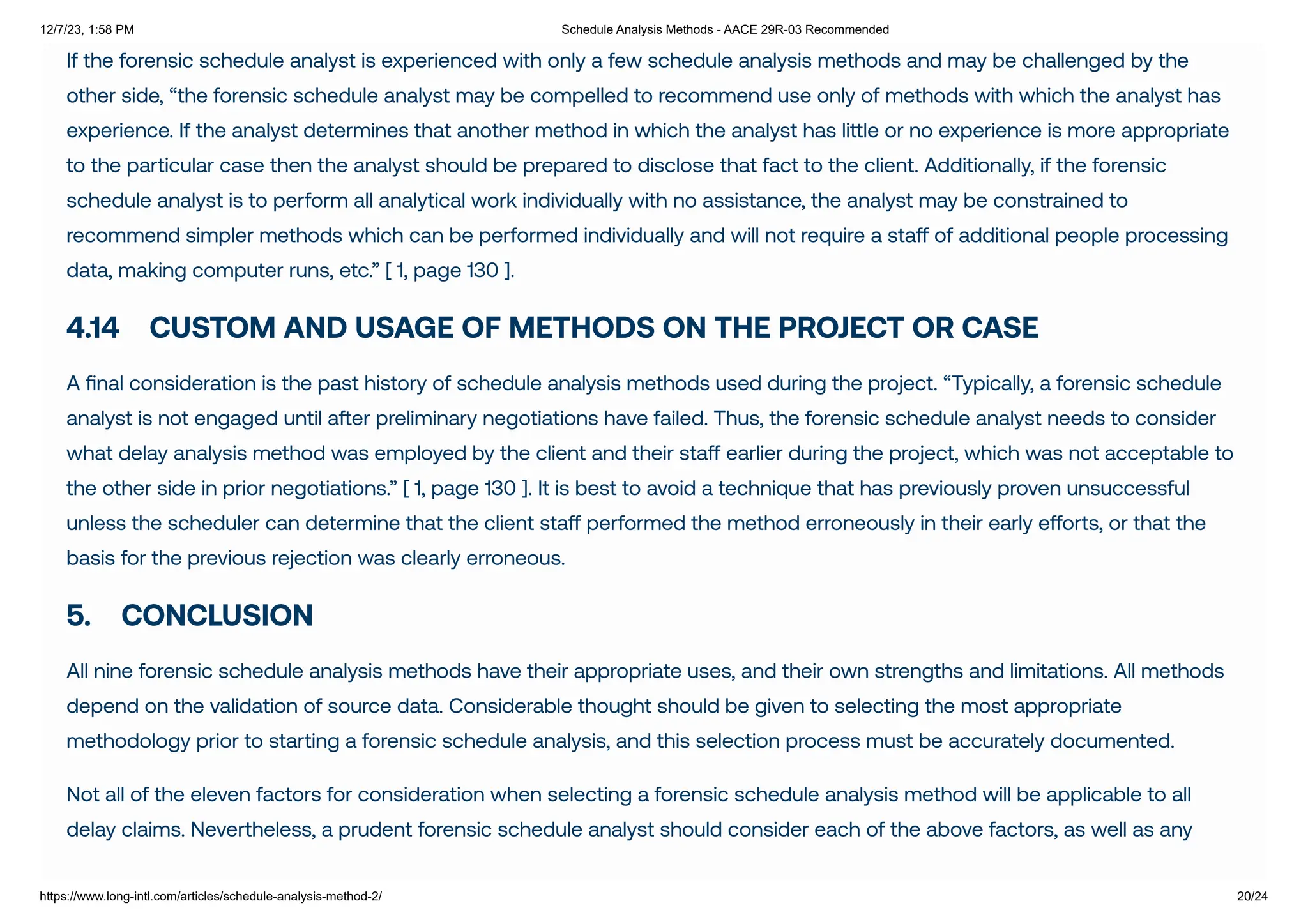 Schedule Analysis Methods - AACE 29R-03 Recommended.pdf
