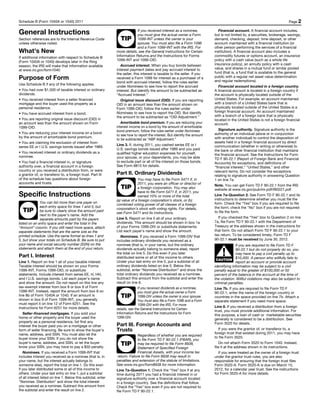 US Tax Abroad - Expatriate Form Schedule B | PDF