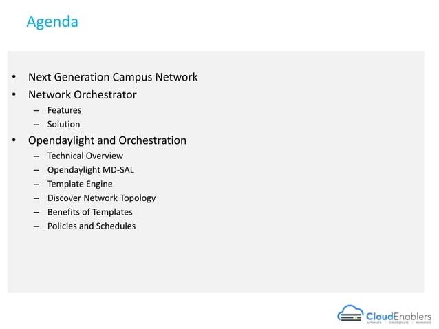 Schedule based network orchestration using opendaylight | PPTX