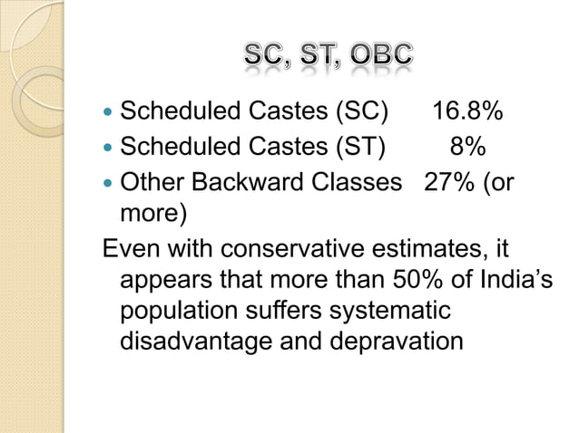 Schedule caste and schedule tribes | PPTX | Hinduism | Religion ...