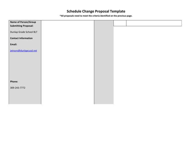 Schedule change proposal_update_a | PPT
