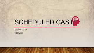 Scheduled caste | PPTX