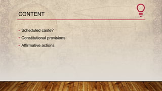 Scheduled caste | PPTX