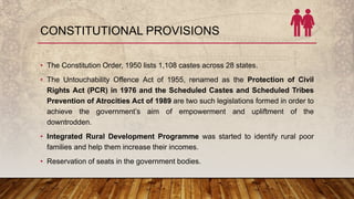 Scheduled caste | PPTX