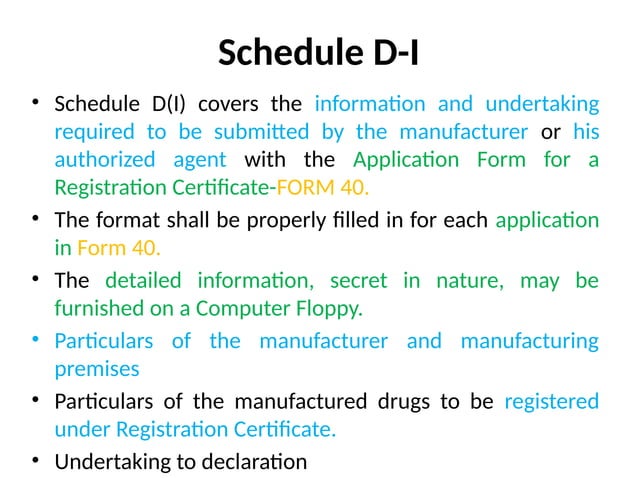 Schedule D D(I) & D (II) under Jurisprudence | PPT