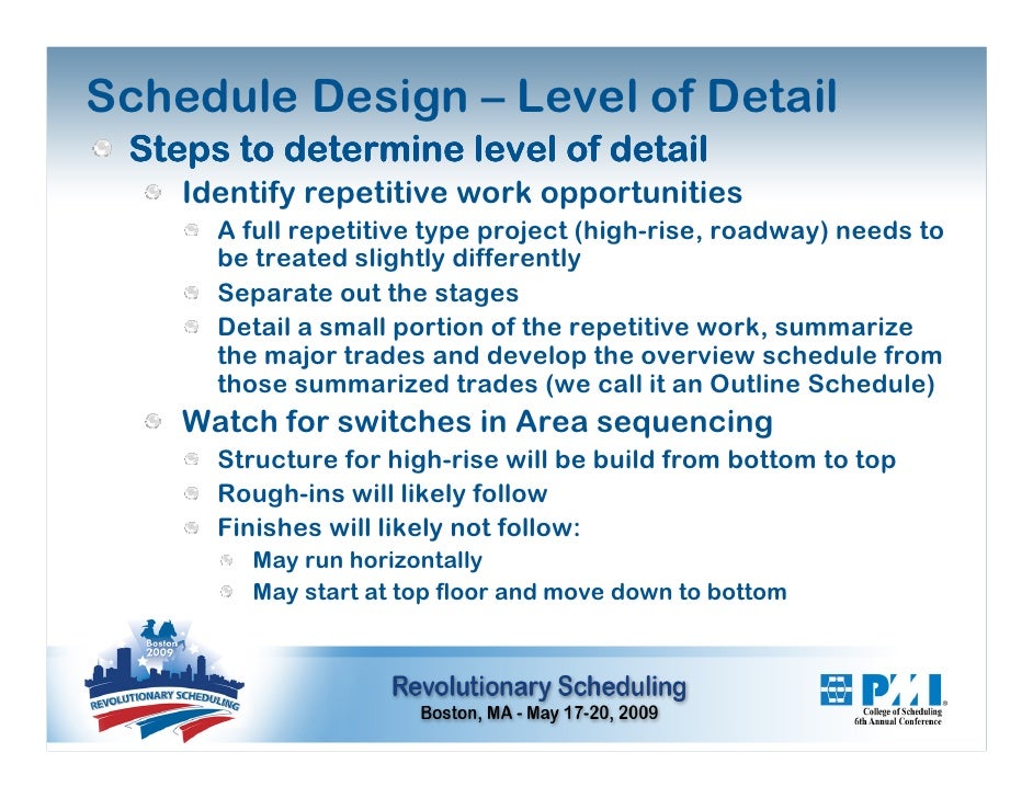 Schedule Development