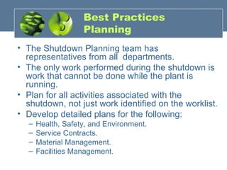 Scheduled Shutdown Maintenance | PPT