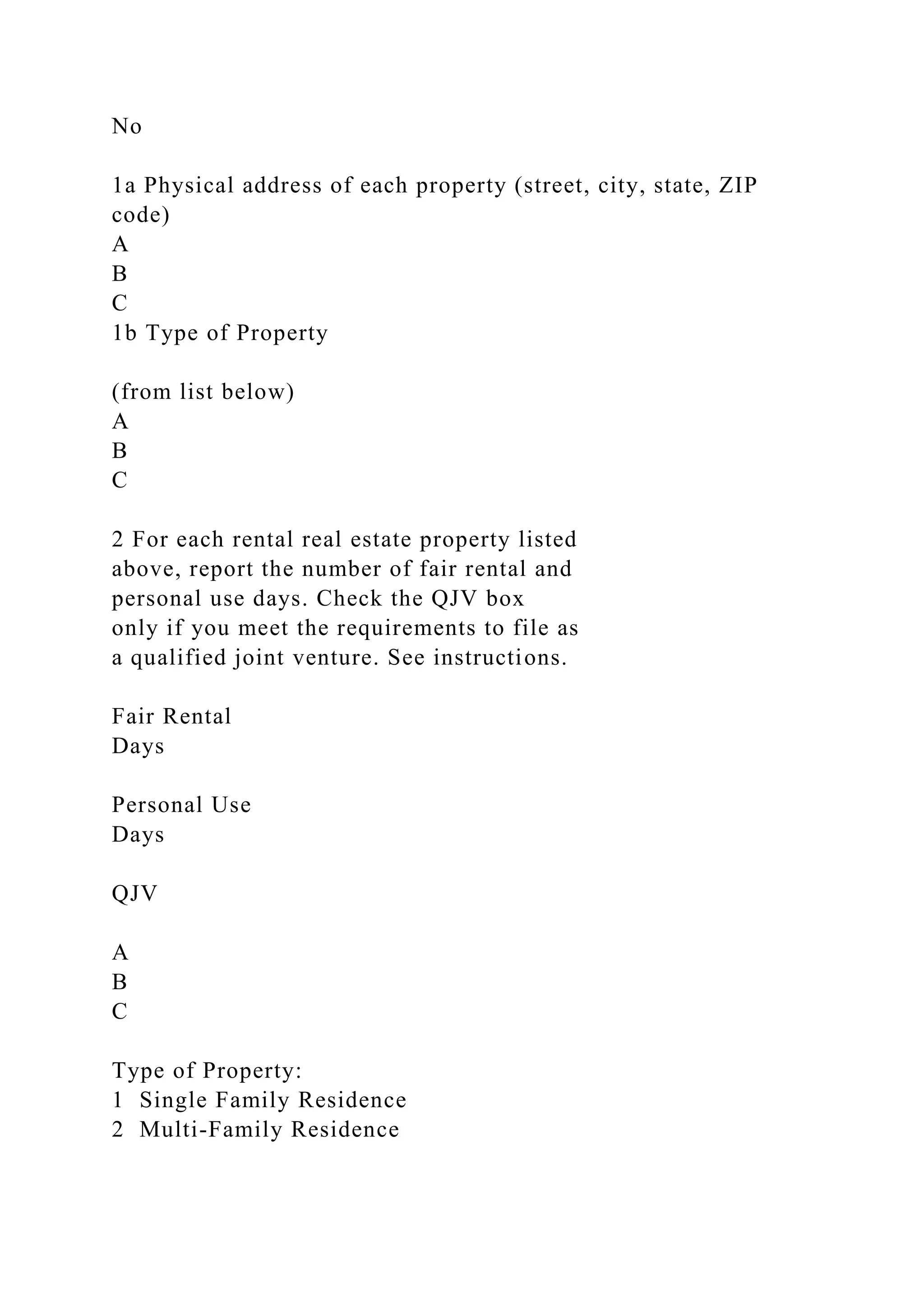SCHEDULE E (Form 1040) Department of the Treasury In.docx