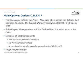 NEC4: Evolution of the ECC by "Ben Walker - NEC4 Contract Drafter, CEO ...