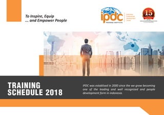 IPDC Training Institute| Schedule 2018 | PDF