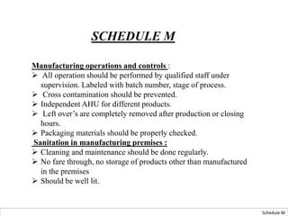 Schedule m | PPTX