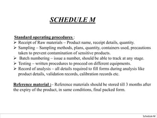 Schedule m | PPTX