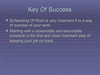 Schedule management | PPT