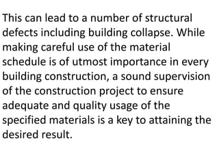 Schedule of materials 2 | PPT