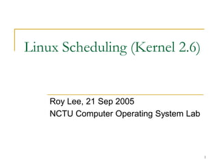 Linux O(1) Scheduling | PDF