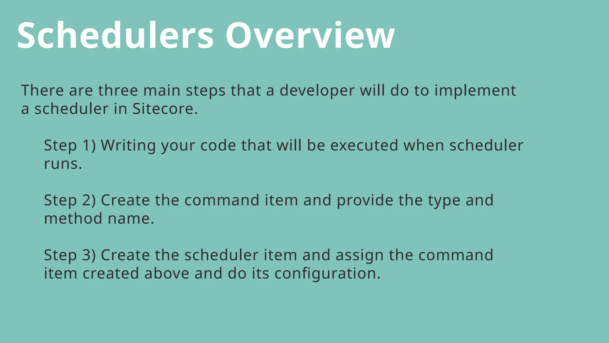 Understanding Sitecore Schedulers: Configuration and Execution Guide | PPT