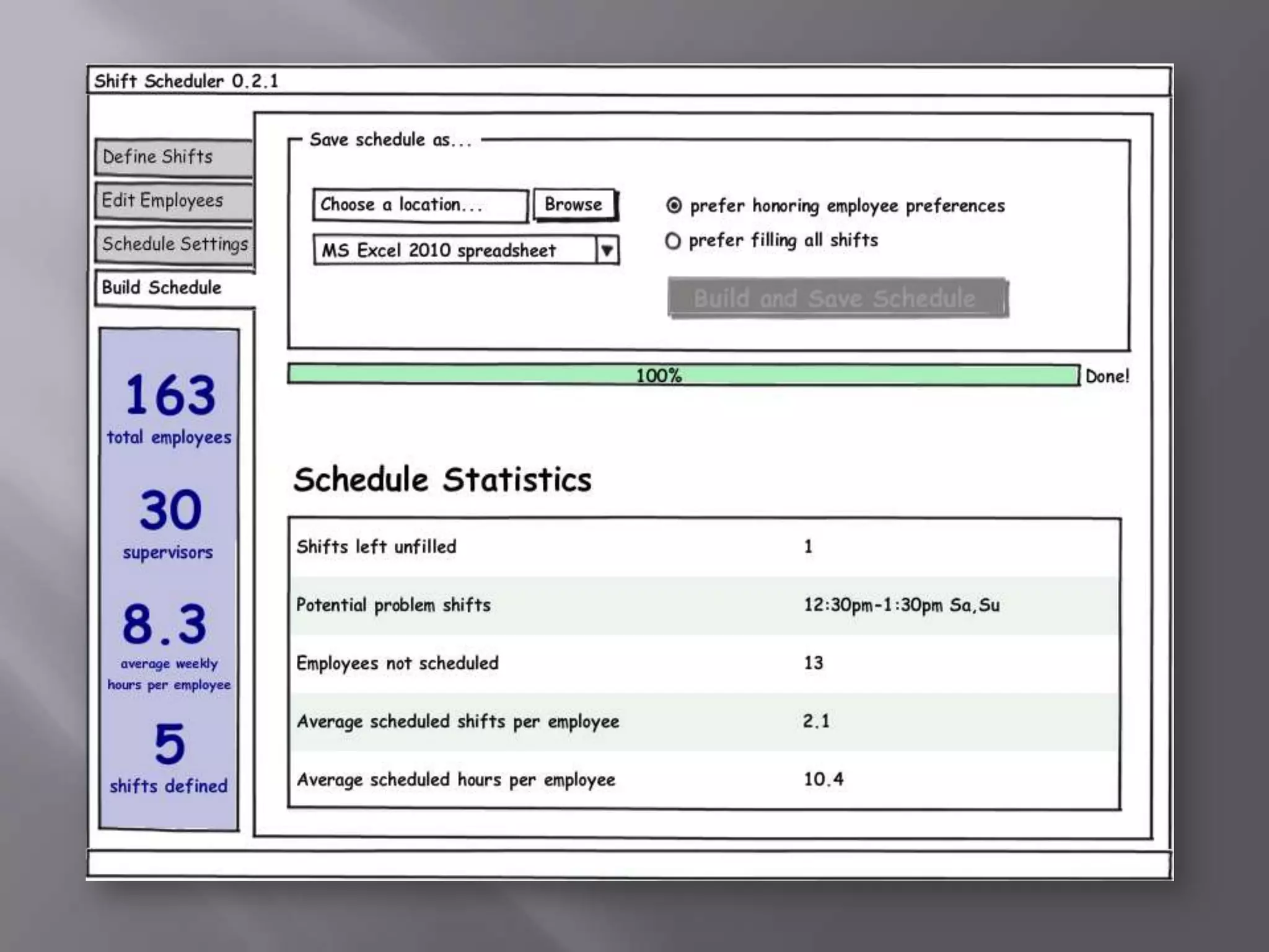 UI Project: Shift Scheduler | PPT