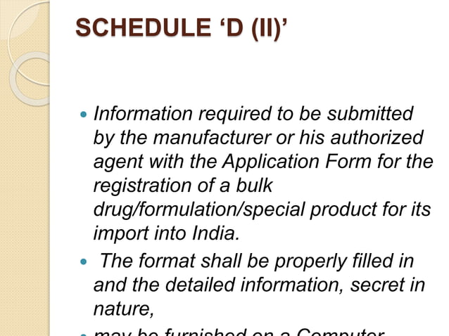 Schedules | PPTX | Pharmaceutical Drugs | Medical Health