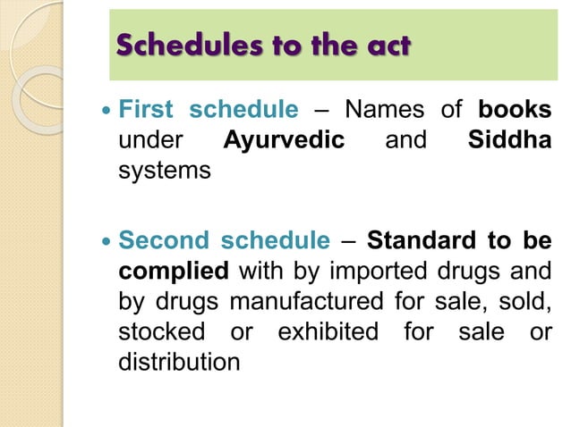 Schedules | PPTX | Pharmaceutical Drugs | Medical Health