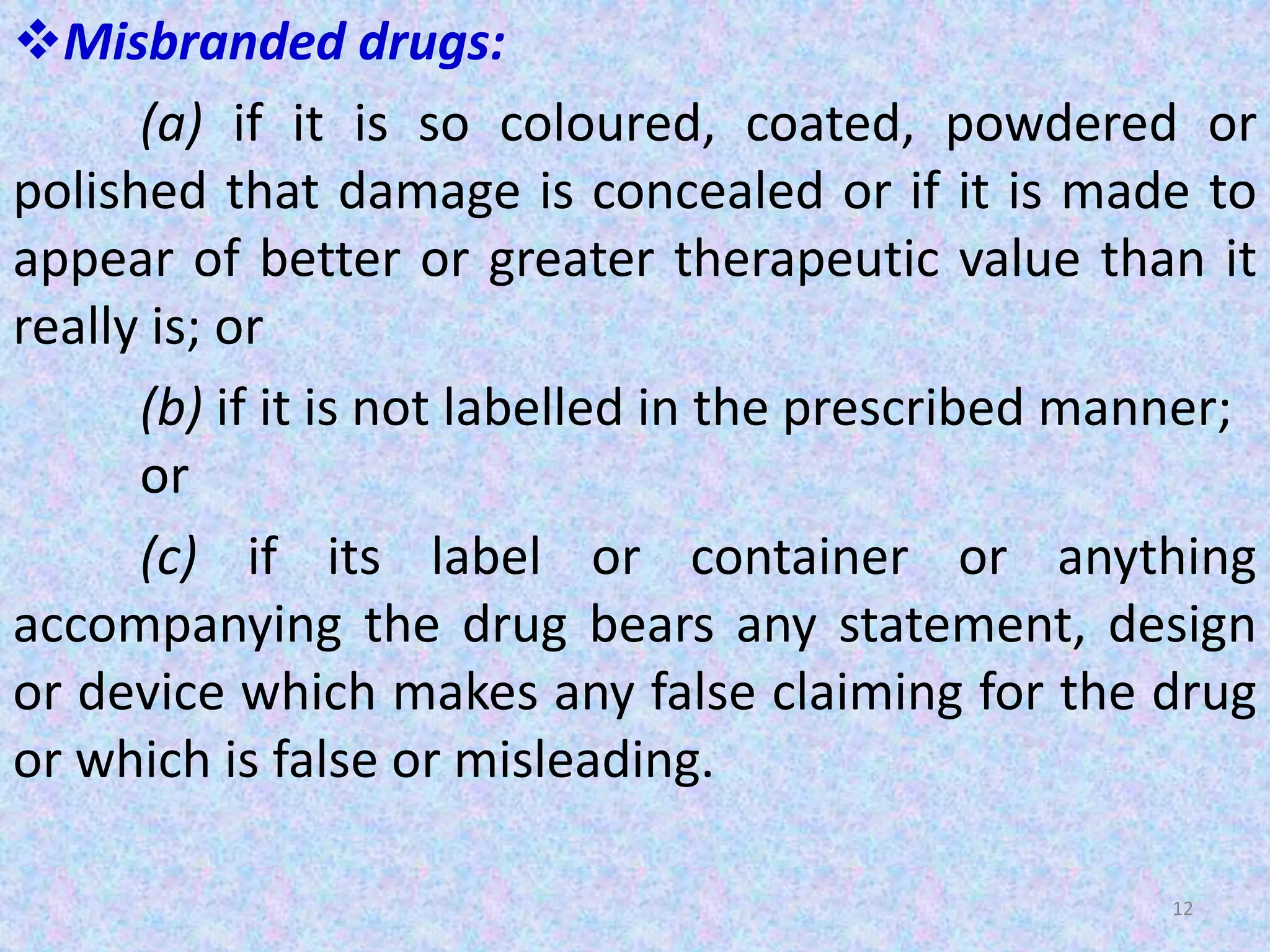 Schedules of Drugs & Cosmetics Act (1940), Rules(1945) | PPTX