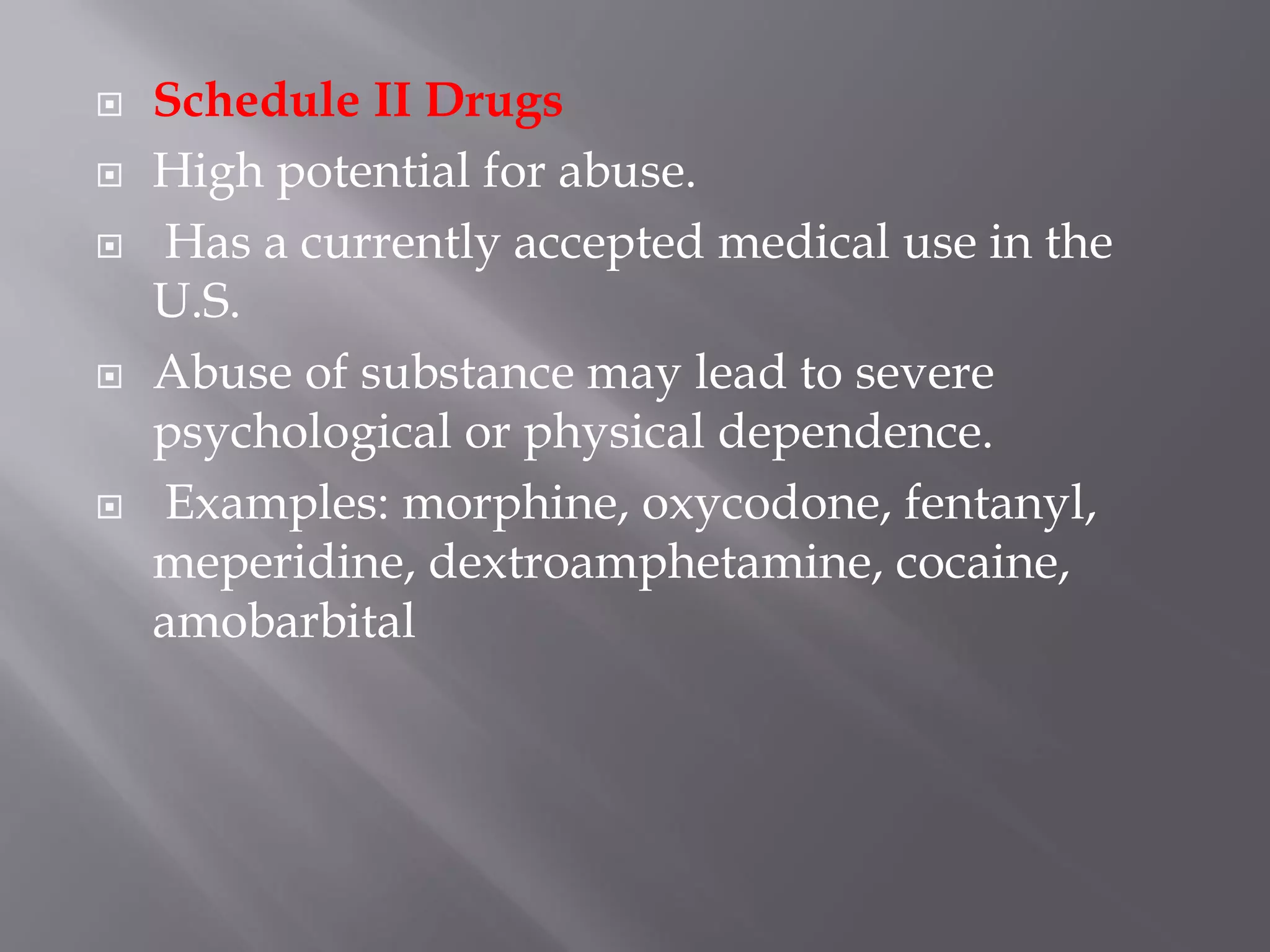 Schedules of drugs | PDF
