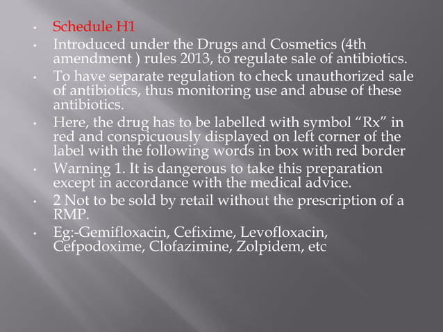 Schedules of drugs | PDF