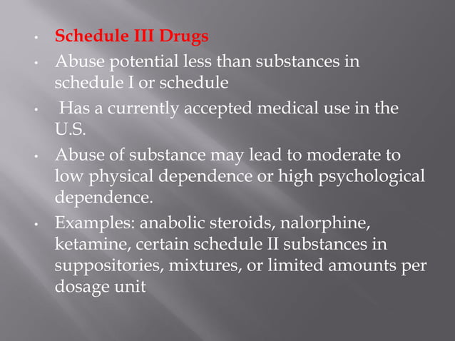 Schedules of drugs | PDF