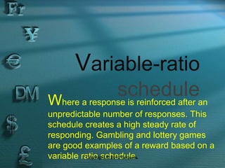 Schedules of reinforcement | PPTX