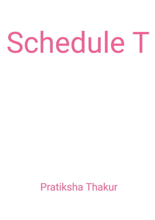 Schedule T | PDF