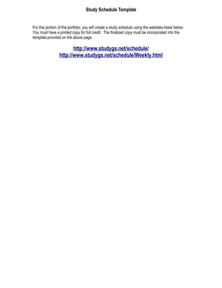 Schedule template | DOC