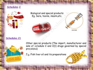 SCHEDULE IN D&C ACT,1940 (PHARMACY LAW AND ETHICS) | PDF