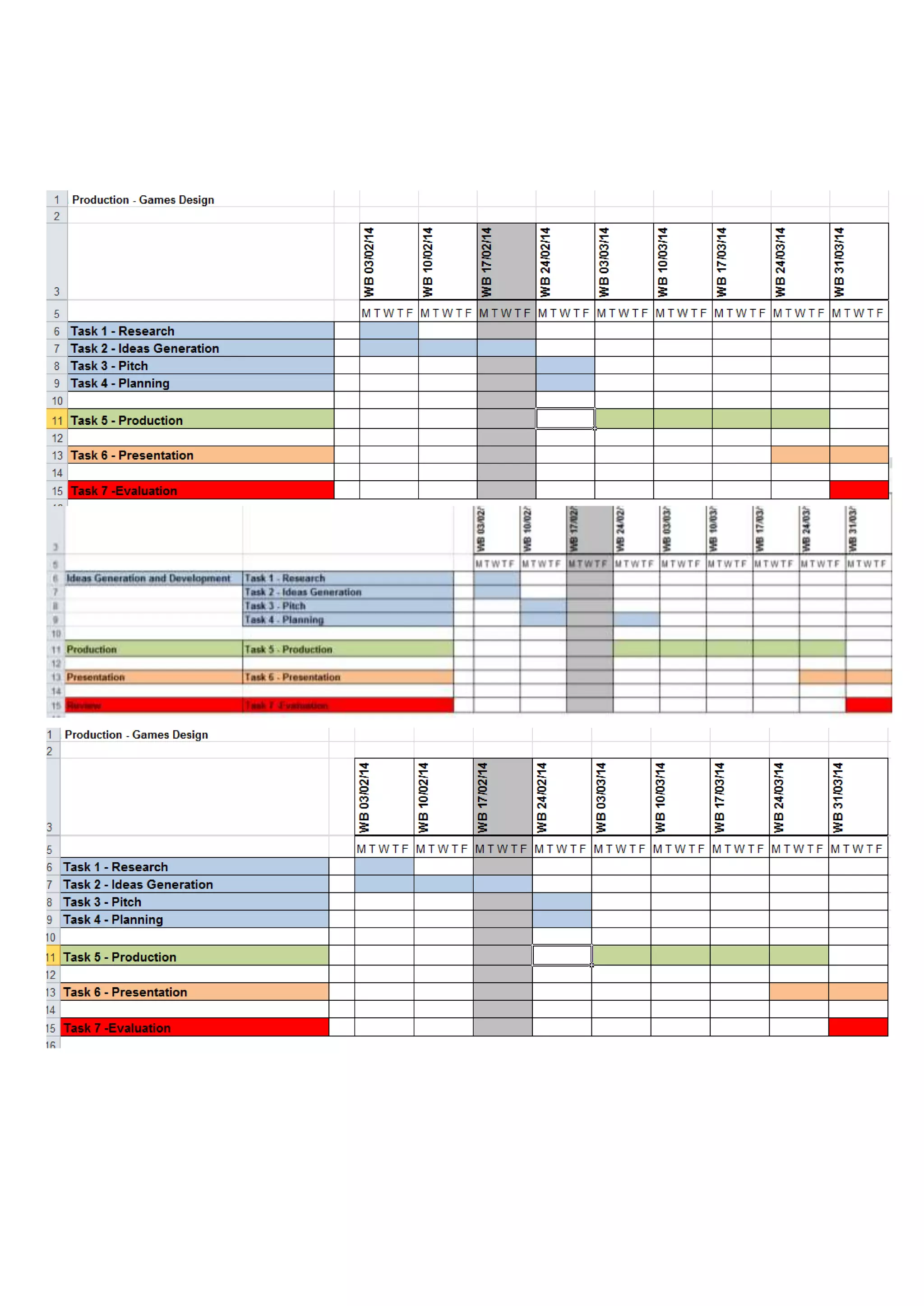 Schedule word doc | DOCX