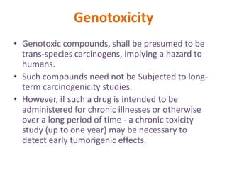 Schedule y for toxicity studies | PPTX