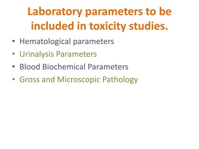 Schedule y for toxicity studies | PPTX
