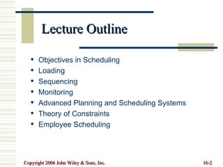 Scheduling | PPT