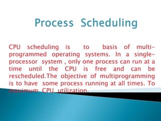 Scheduling | PPT