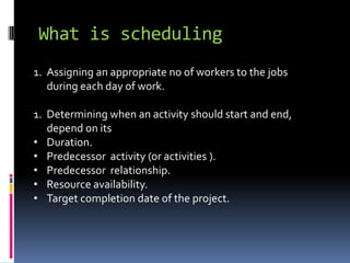 Scheduling | PPTX