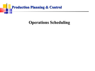 Scheduling | PPT