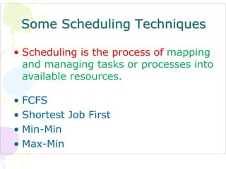 Scheduling | PPTX